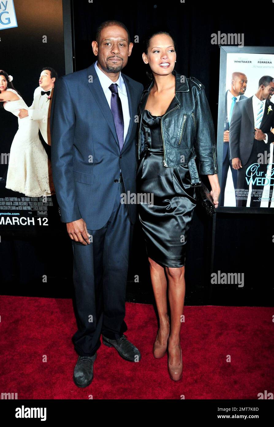 Forrest and Keisha Whitaker at the premiere of "Our Family Wedding" in ...