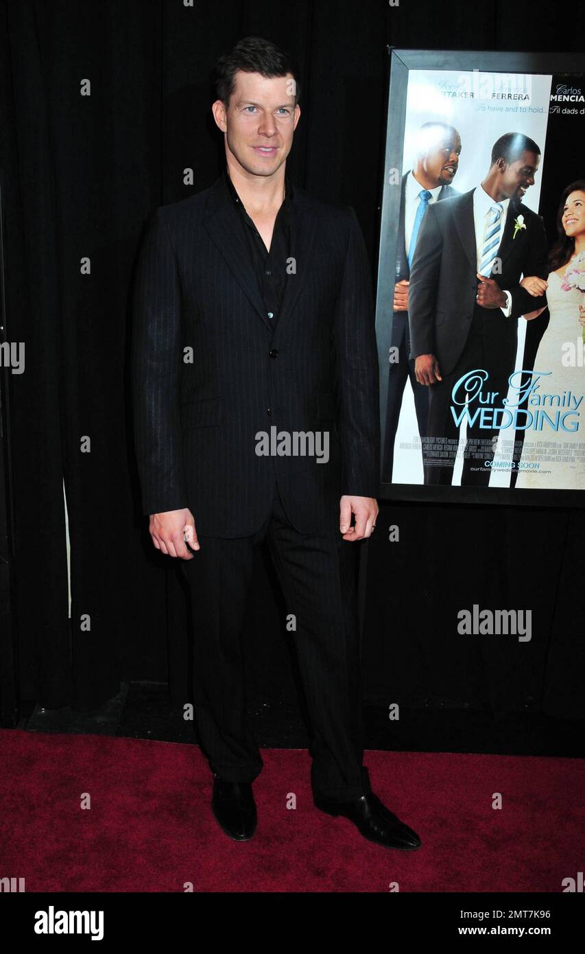 Eric Mabius at the premiere of "Our Family Wedding" in New York, NY. 3 ...