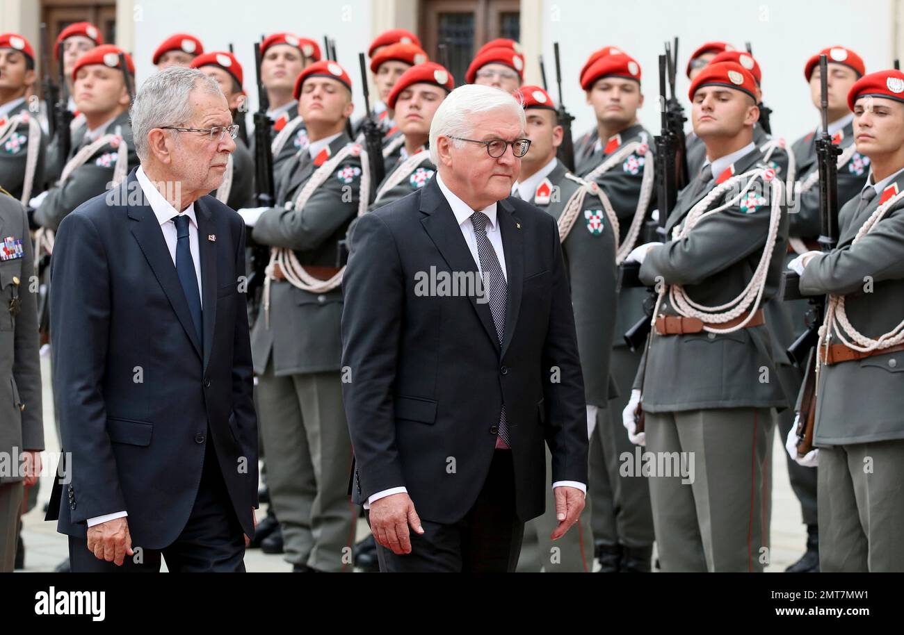 Austrian President Alexander van der Bellen and German President Frank ...