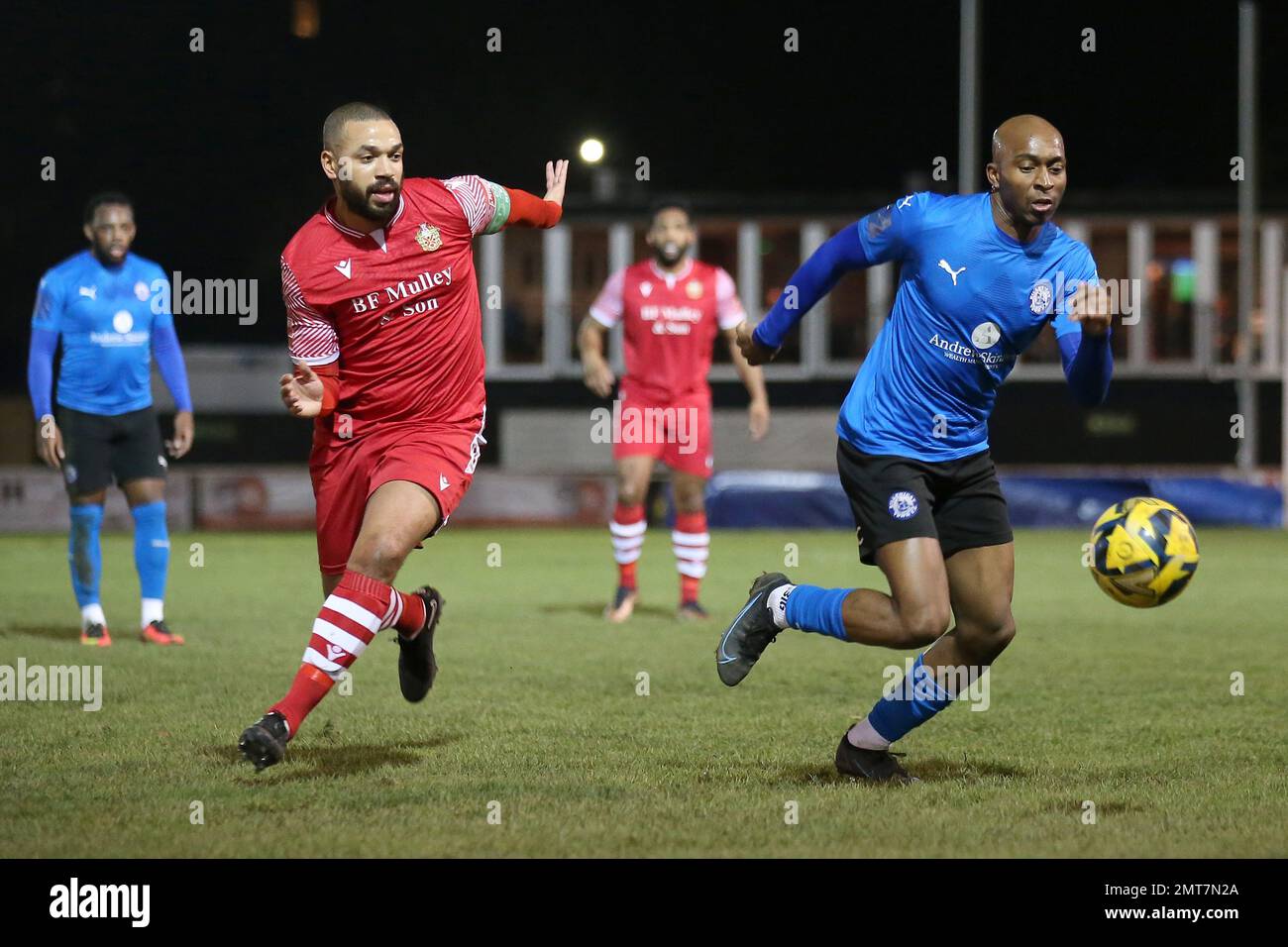 John Ufuah of Billericay and Lewwis Spence of Hornchurch during ...