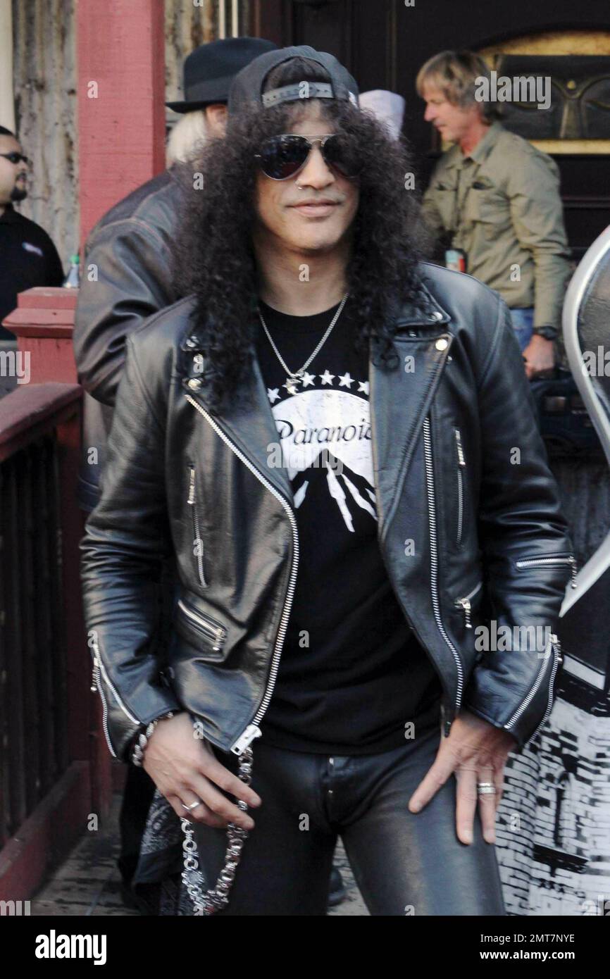 Rock legend Ozzy Osbourne is joined by rocker Slash as he appears at ...