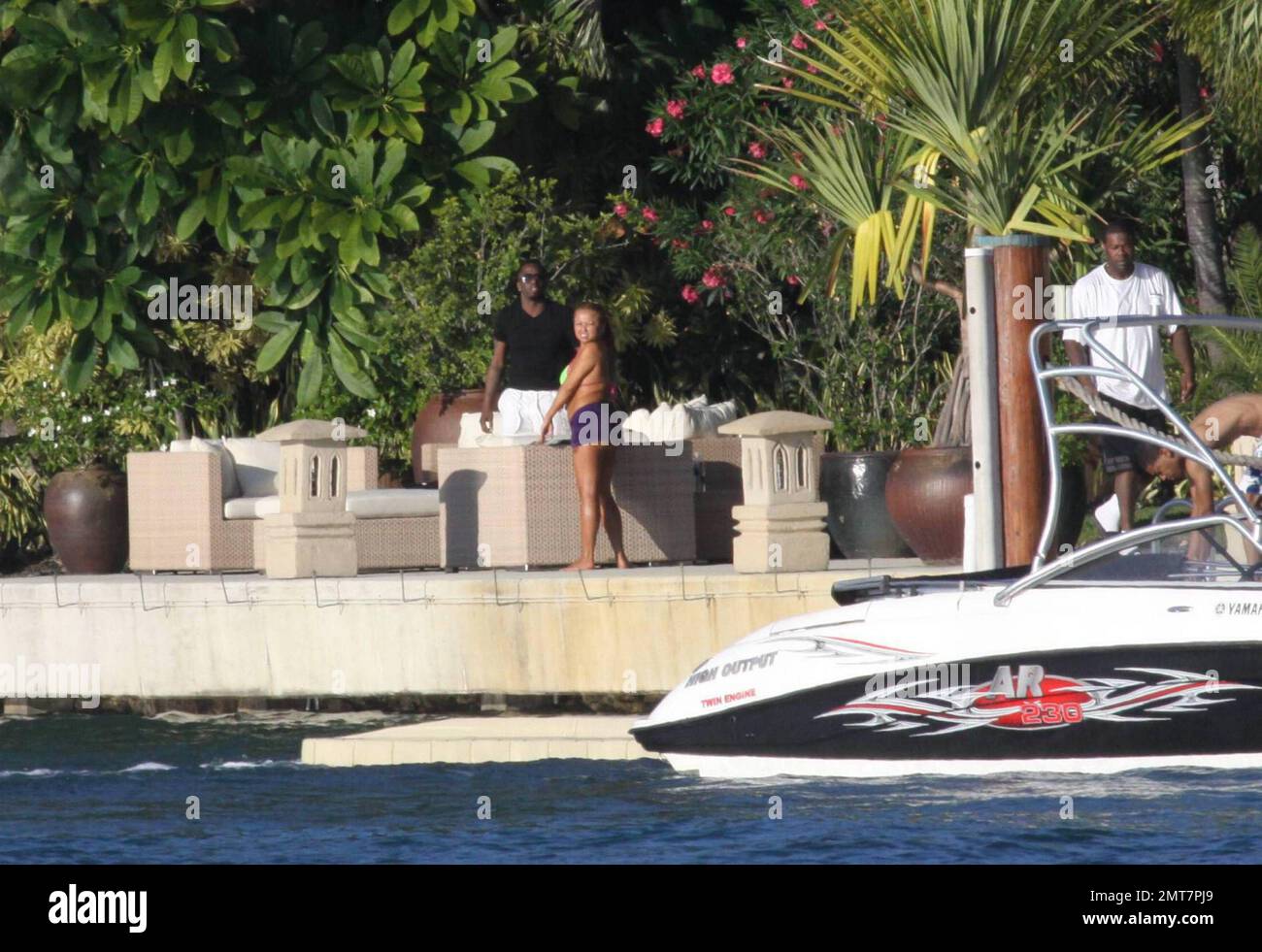 EXCLUSIVE!! Hip Hop mogul Sean P Diddy Combs enjoys a glass of wine and ...