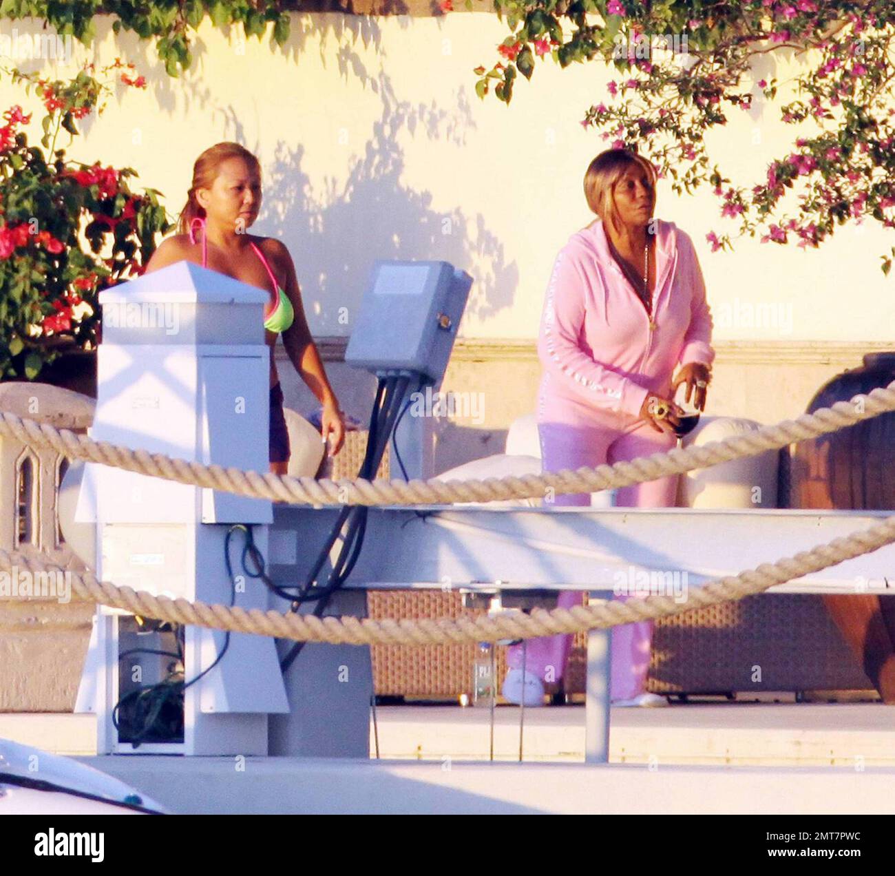 Sean P Diddy Combs' sons Quincy and Justin play on jet skis near their ...