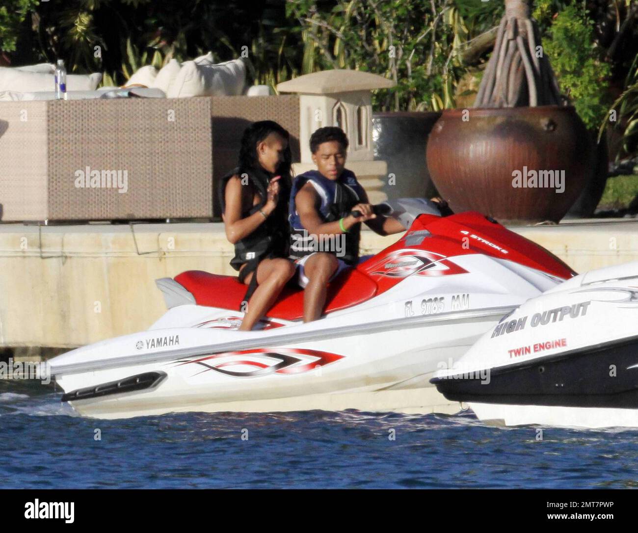 - Sean P Diddy Combs' sons Quincy and Justin play on jet skis near ...