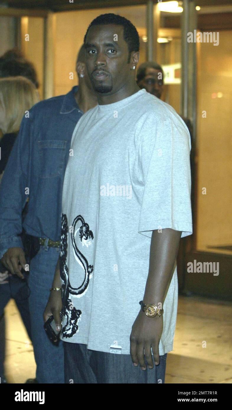 Exclusive!! P Diddy puts in a hard day at the office. Diddy, dressed ...