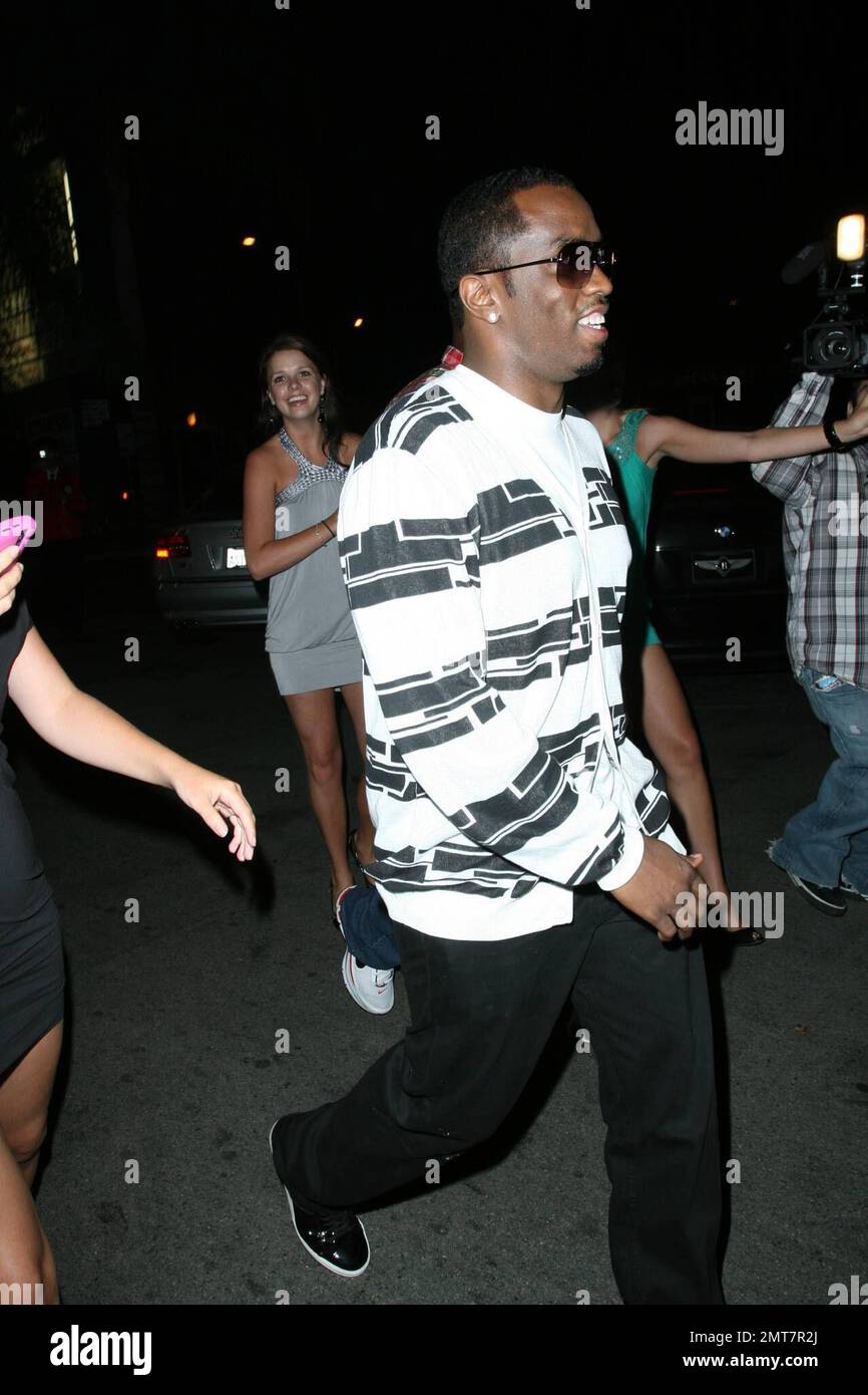 P Diddy hangs out and signs autographs at Crown Bar, Los Angeles, CA, 6 ...