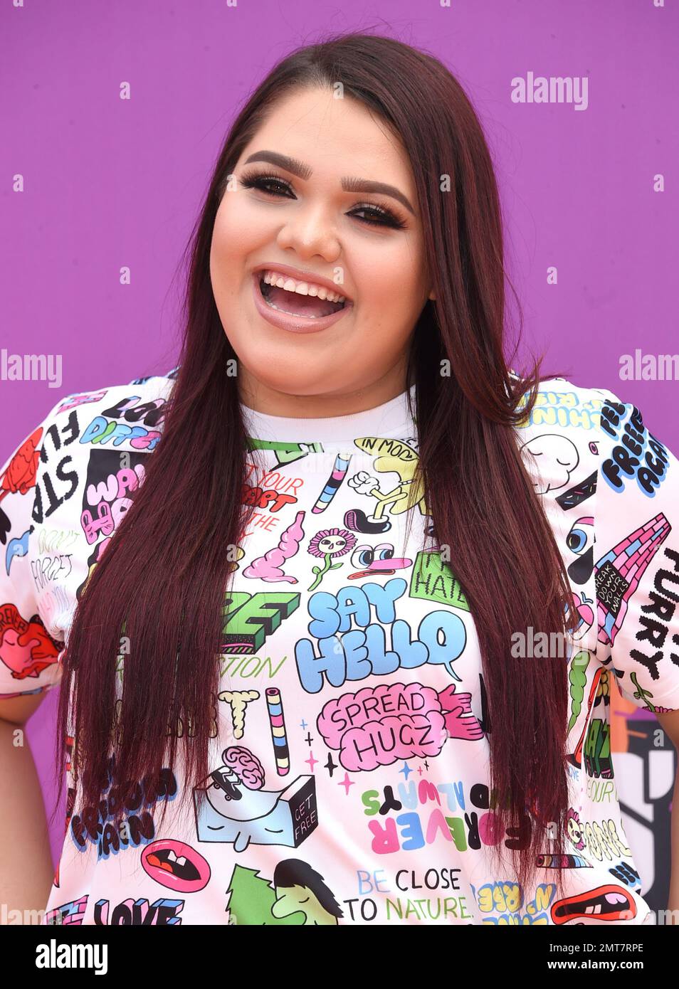 Karina Garcia arrives at the Kids' Choice Sports Awards at UCLA's ...