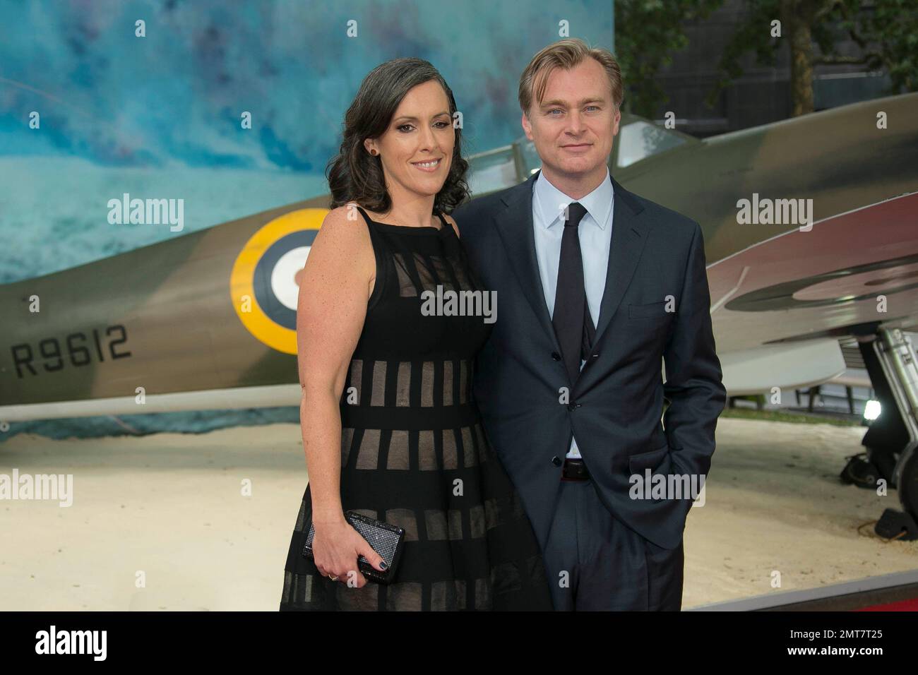 Director Christopher Nolan and Emma Thomas pose for photographers upon ...