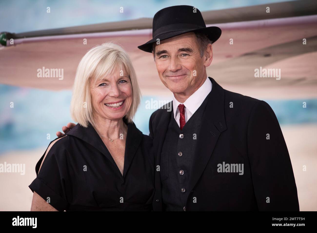 Claire van Kampen and Mark Rylance pose for photographers upon arrival ...