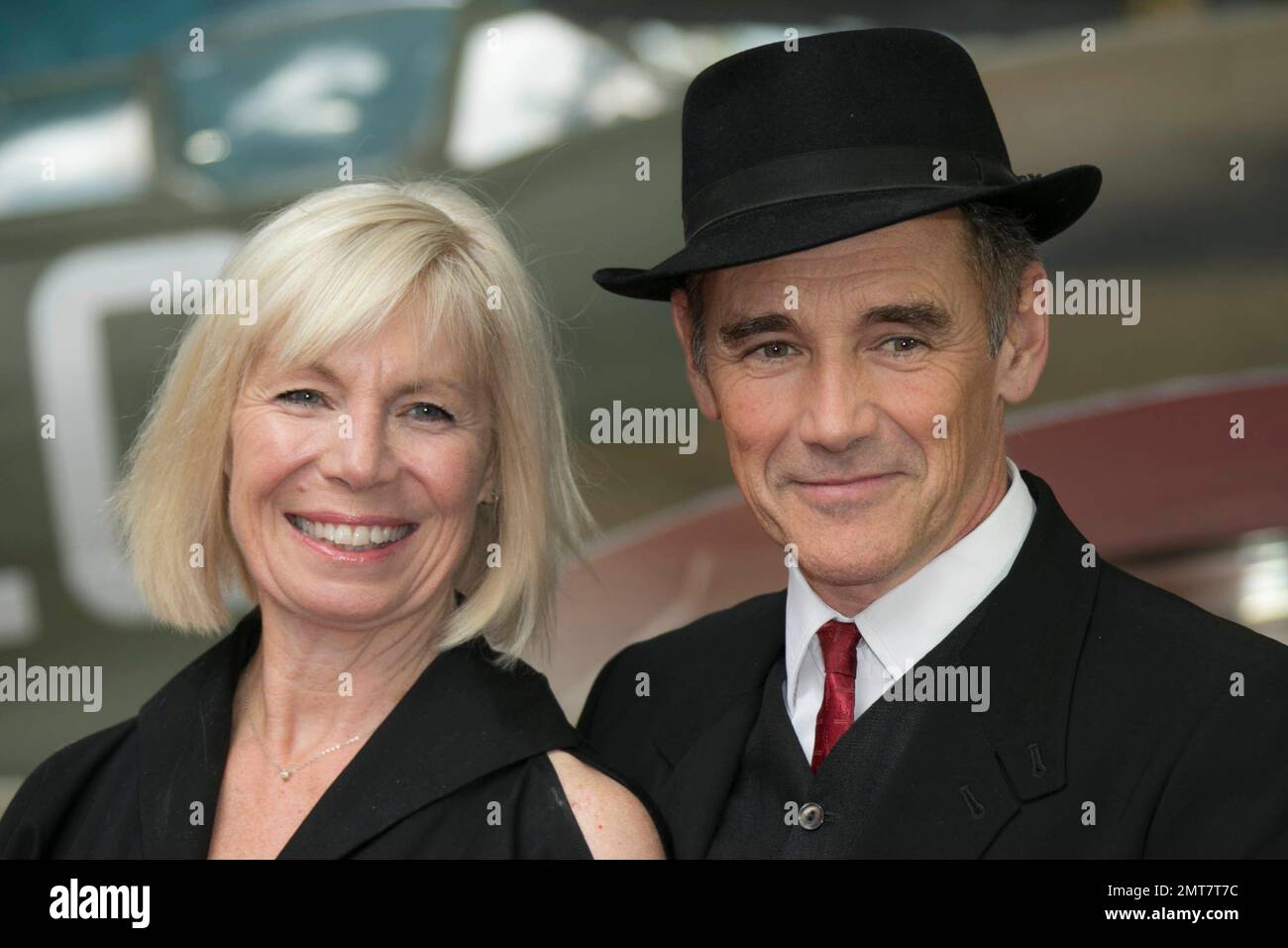 Claire van Kampen and Mark Rylance pose for photographers upon arrival ...