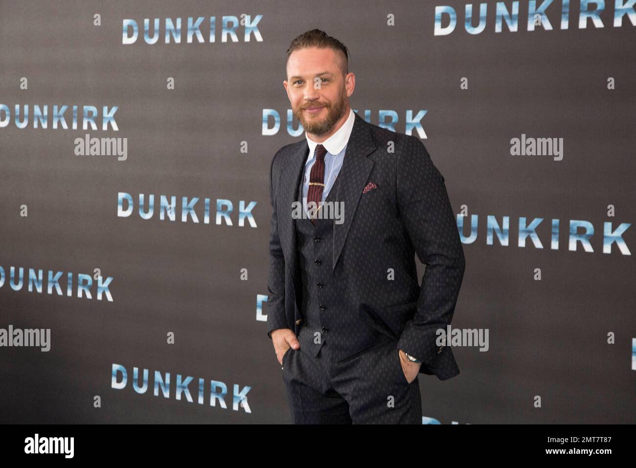 Actor Tom Hardy poses for photographers upon arrival at the World ...
