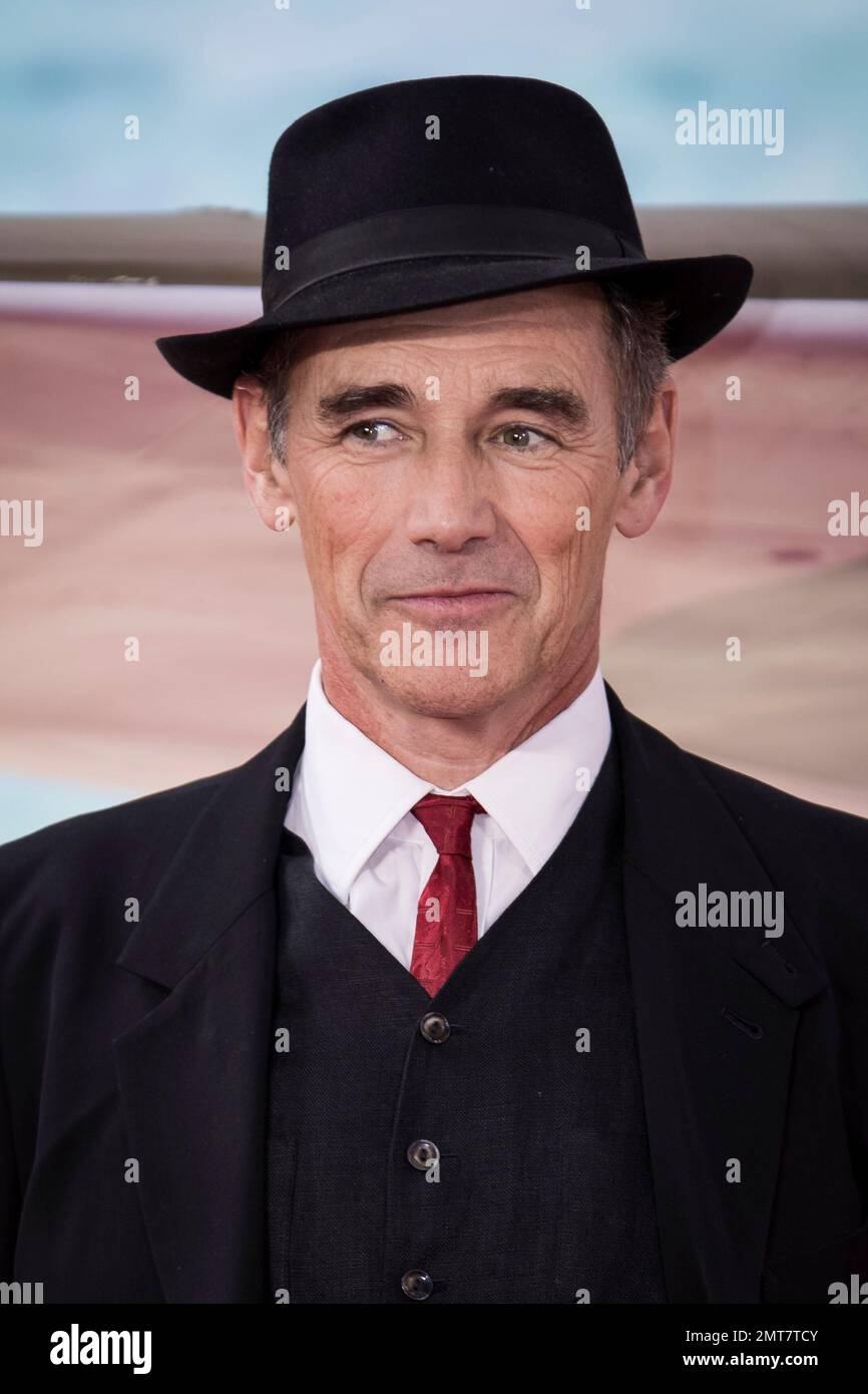 Mark Rylance poses for photographers upon arrival at the world premiere ...