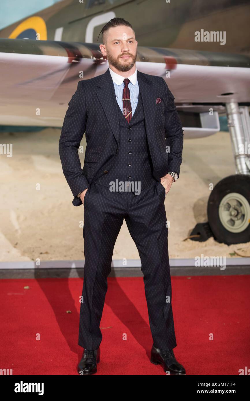 Tom Hardy poses for photographers upon arrival at the world premiere of ...