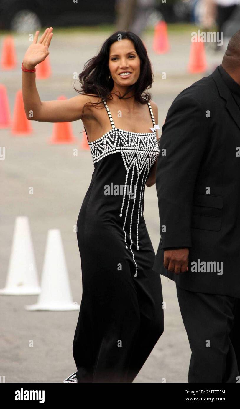 Padma Lakshmi greets fans and attends the Spirit Awards in Santa Monica ...