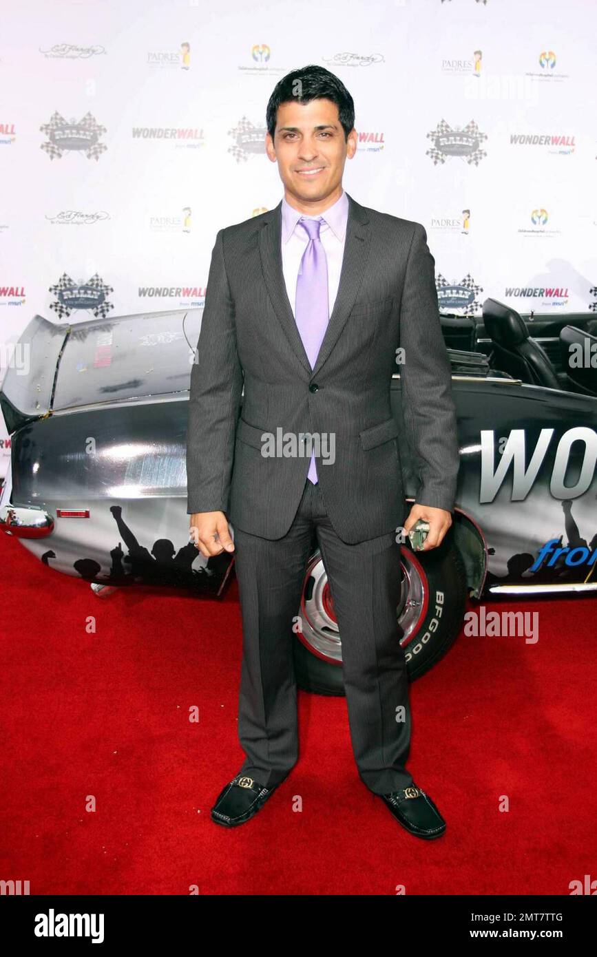 Antonio Rufino arrives for the Padres Contra El Cancer Car Rally ...