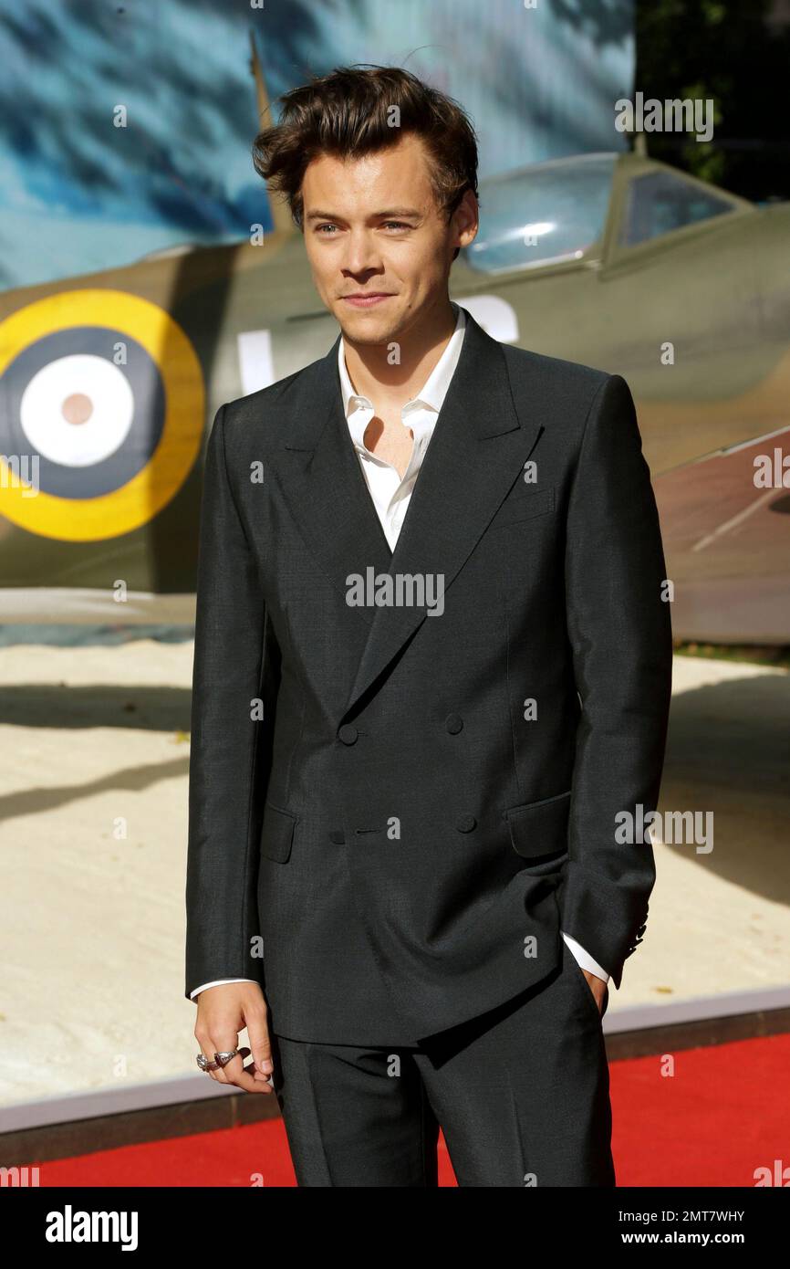 Actor Harry Styles poses poses for photographers upon arrival at the ...