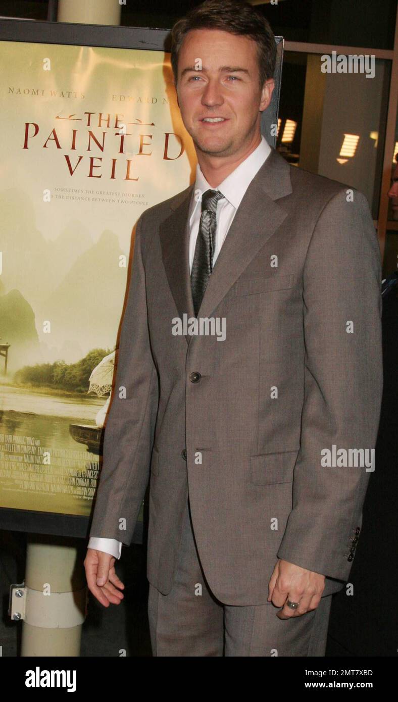 Actor Edward Norton arrives for the premiere of her new film "The ...