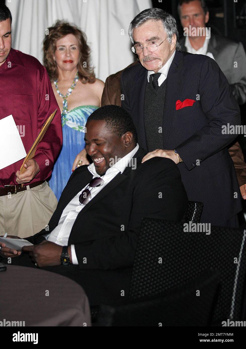 Quinton Aaron of "The Blind Side" and Burt Reynolds at the 15th Annual ...