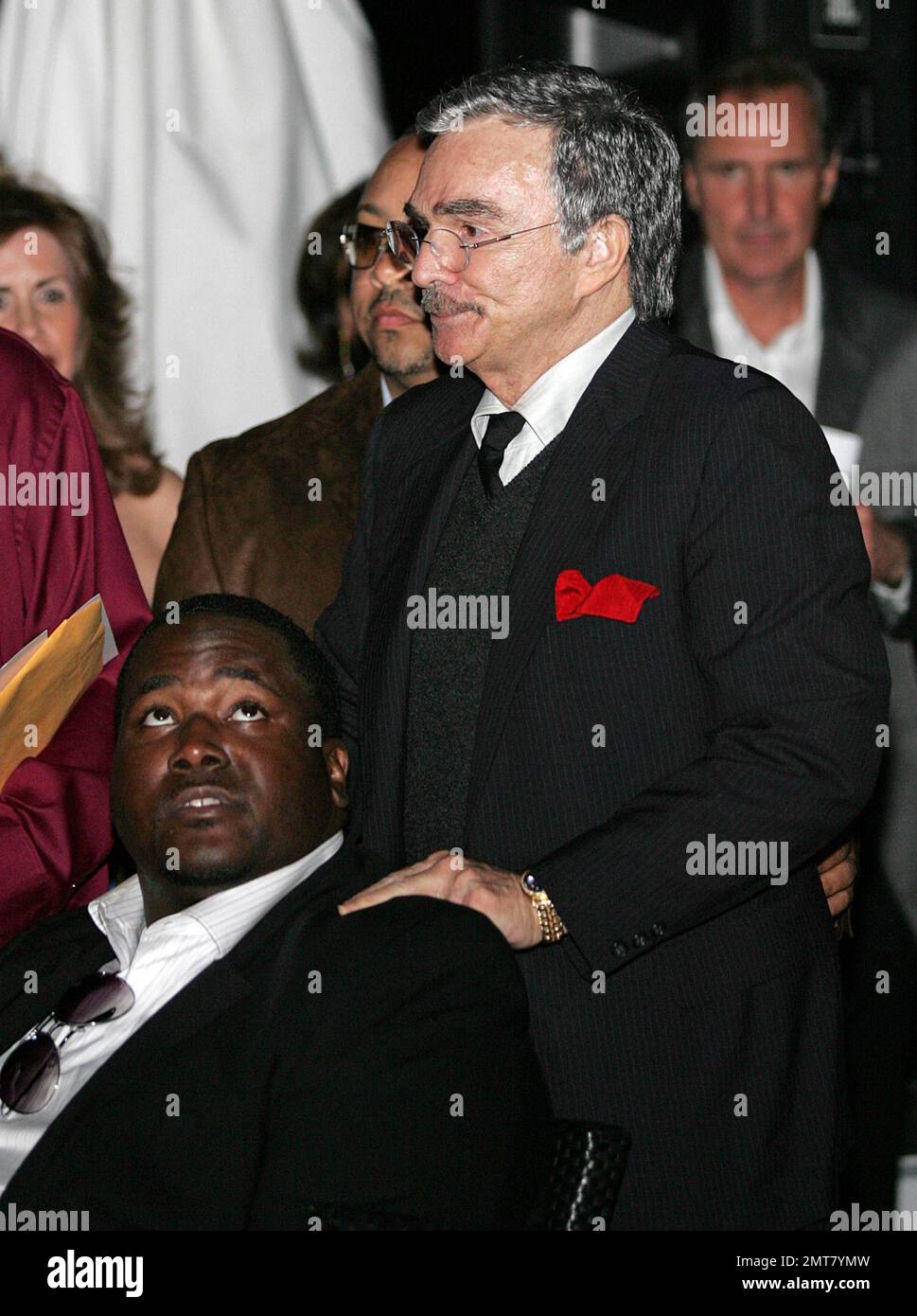 Quinton Aaron of "The Blind Side" and Burt Reynolds at the 15th Annual ...