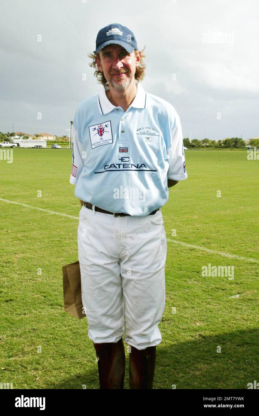 British musician mike Rutherford attends the Palm Beach polo tournament ...