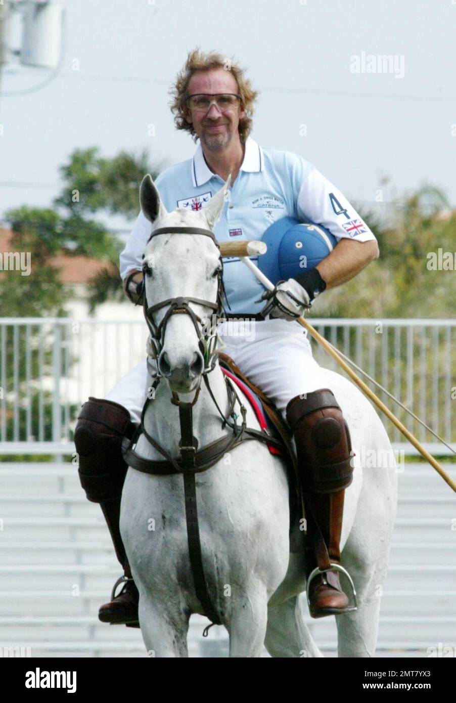 British musician mike Rutherford attends the Palm Beach polo tournament ...