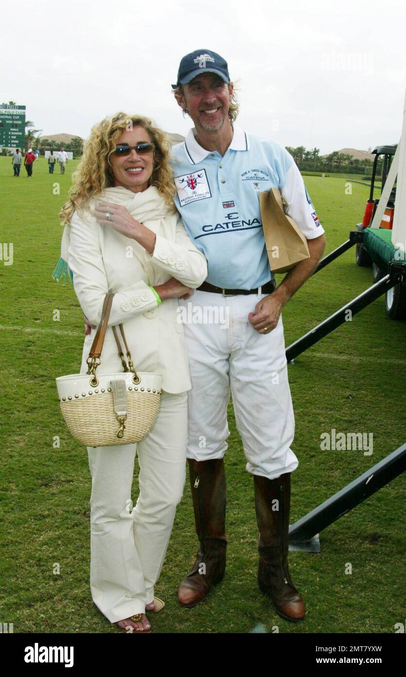 British musician mike Rutherford attends the Palm Beach polo tournament ...