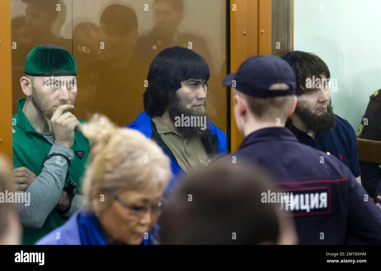 Shadid Gubashev, left, Anzor Gubashev, center, and Zaur Dadayev, right ...