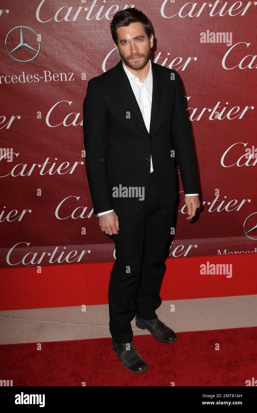 Bearded Jake Gyllenhaal walks the red carpet at the 22nd Annual Palm ...