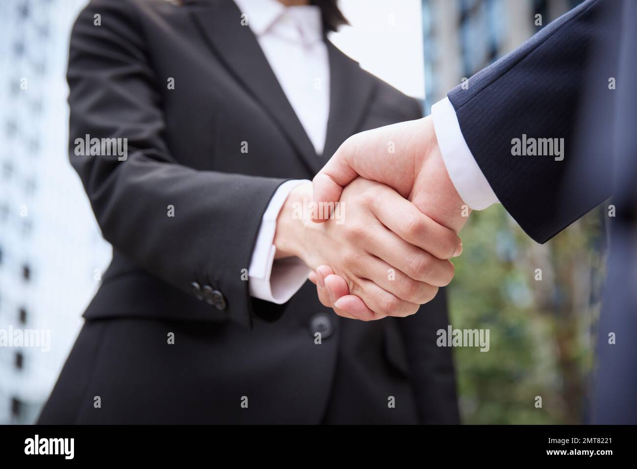 Businesspeople shaking hands Stock Photo - Alamy