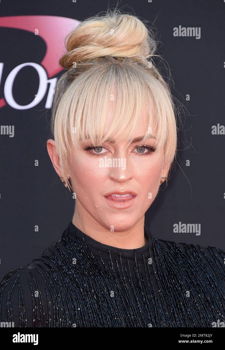 Professional wrestler Summer Rae arrives at the ESPYS at the Microsoft ...