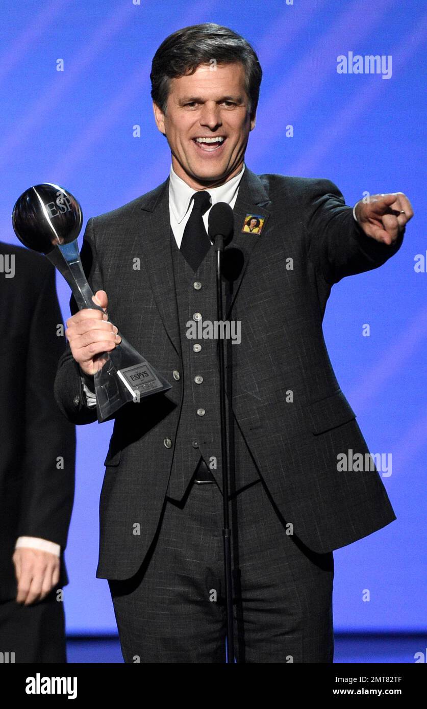 Timothy Shriver accepts the Arthur Ashe Courage Award on behalf of his ...