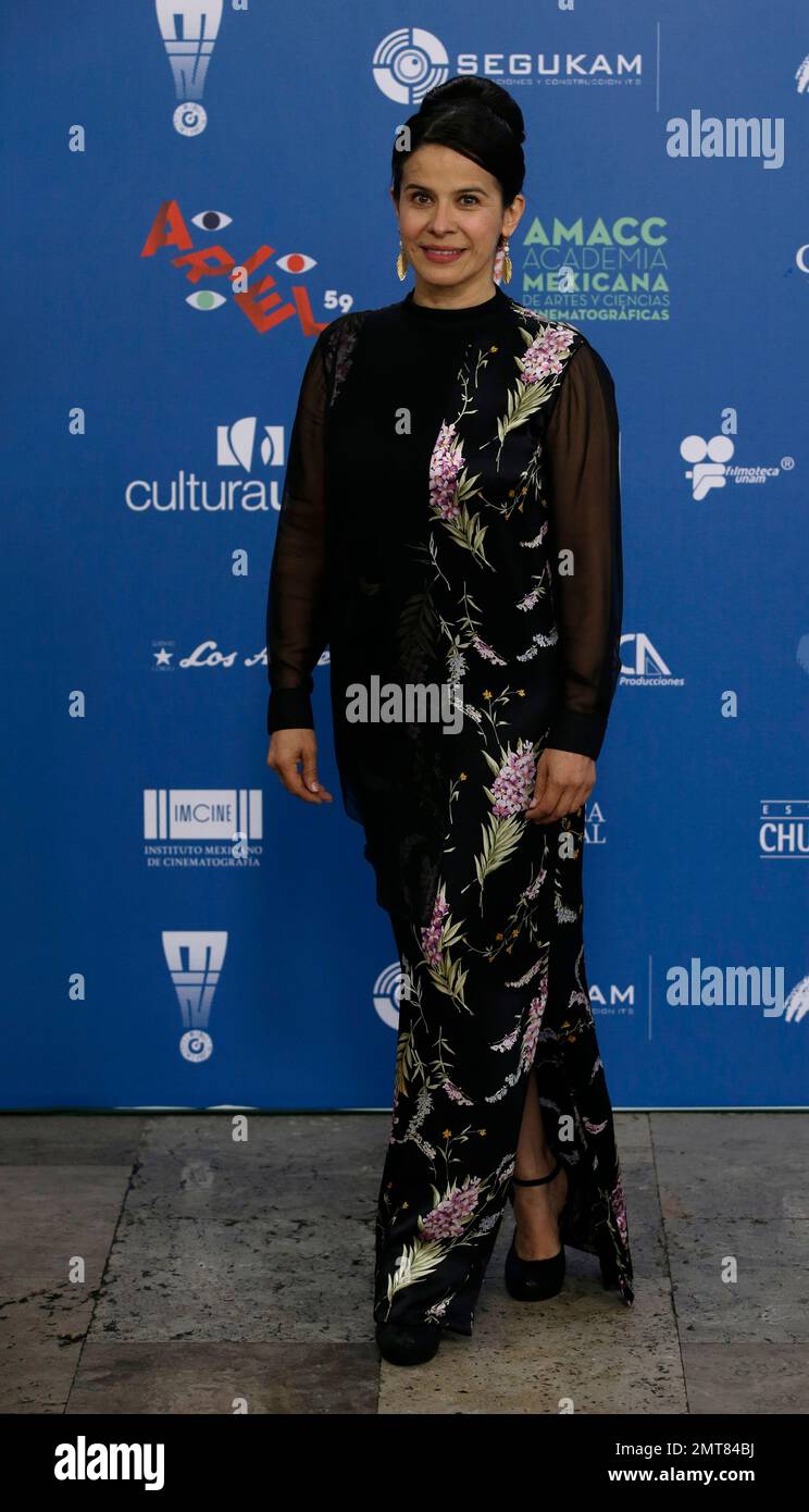 Actress Arcelia Ramirez poses for photographers as she arrives for the ...