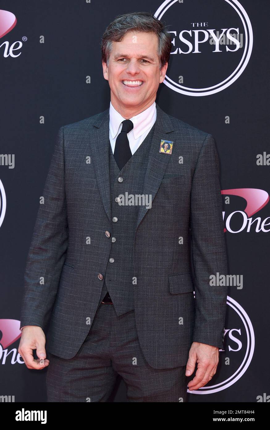 Timothy Shriver, chairman of the Special Olympics, arrives at the ESPYS ...