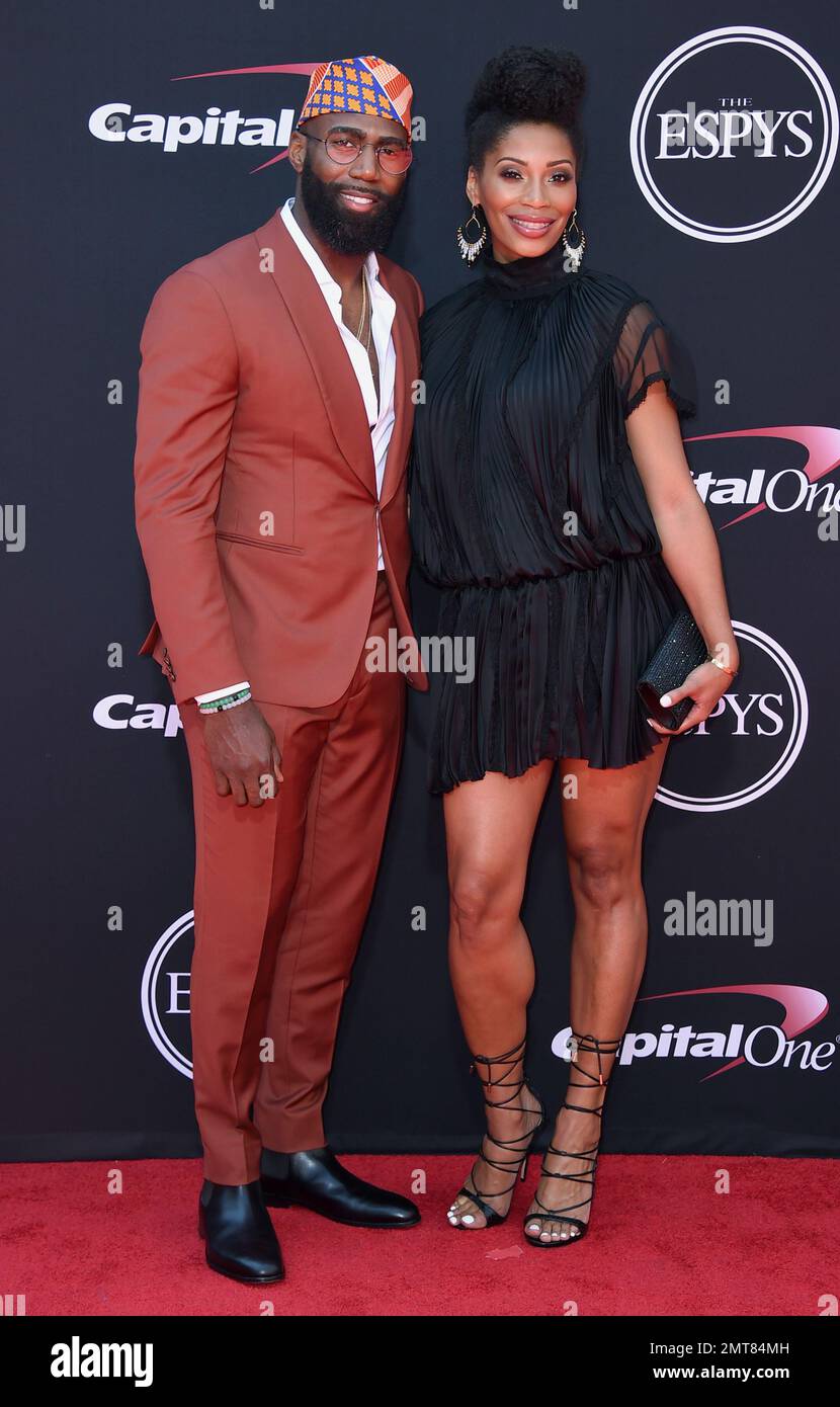 NFL football player, Malcolm Jenkins, of the Philadelphia Eagles, left ...