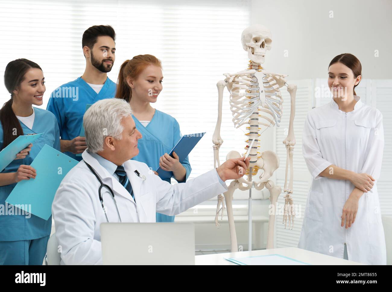 Professional male doctor teaching hi-res stock photography and images ...