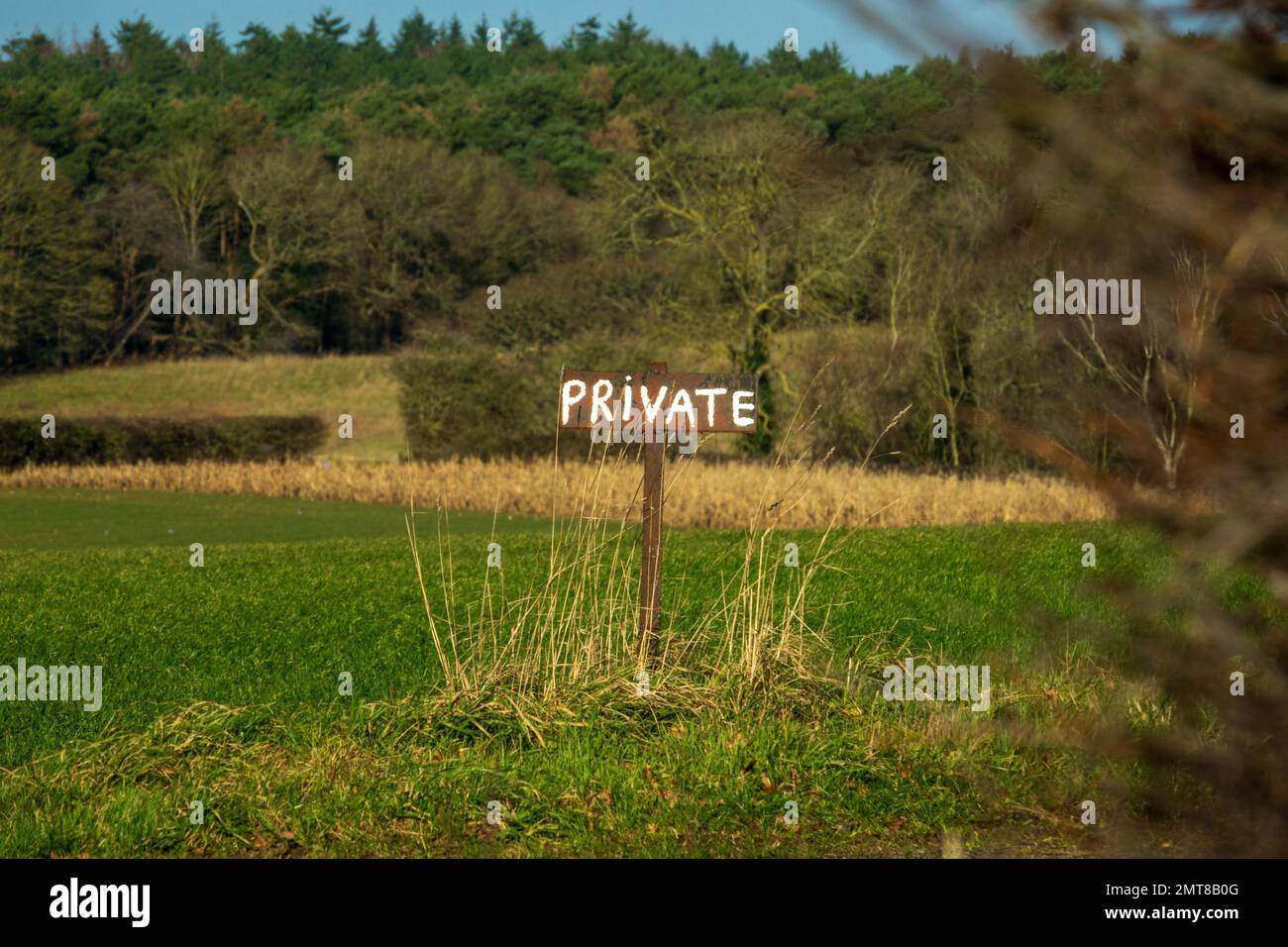Norfolk Private sign Stock Photo - Alamy