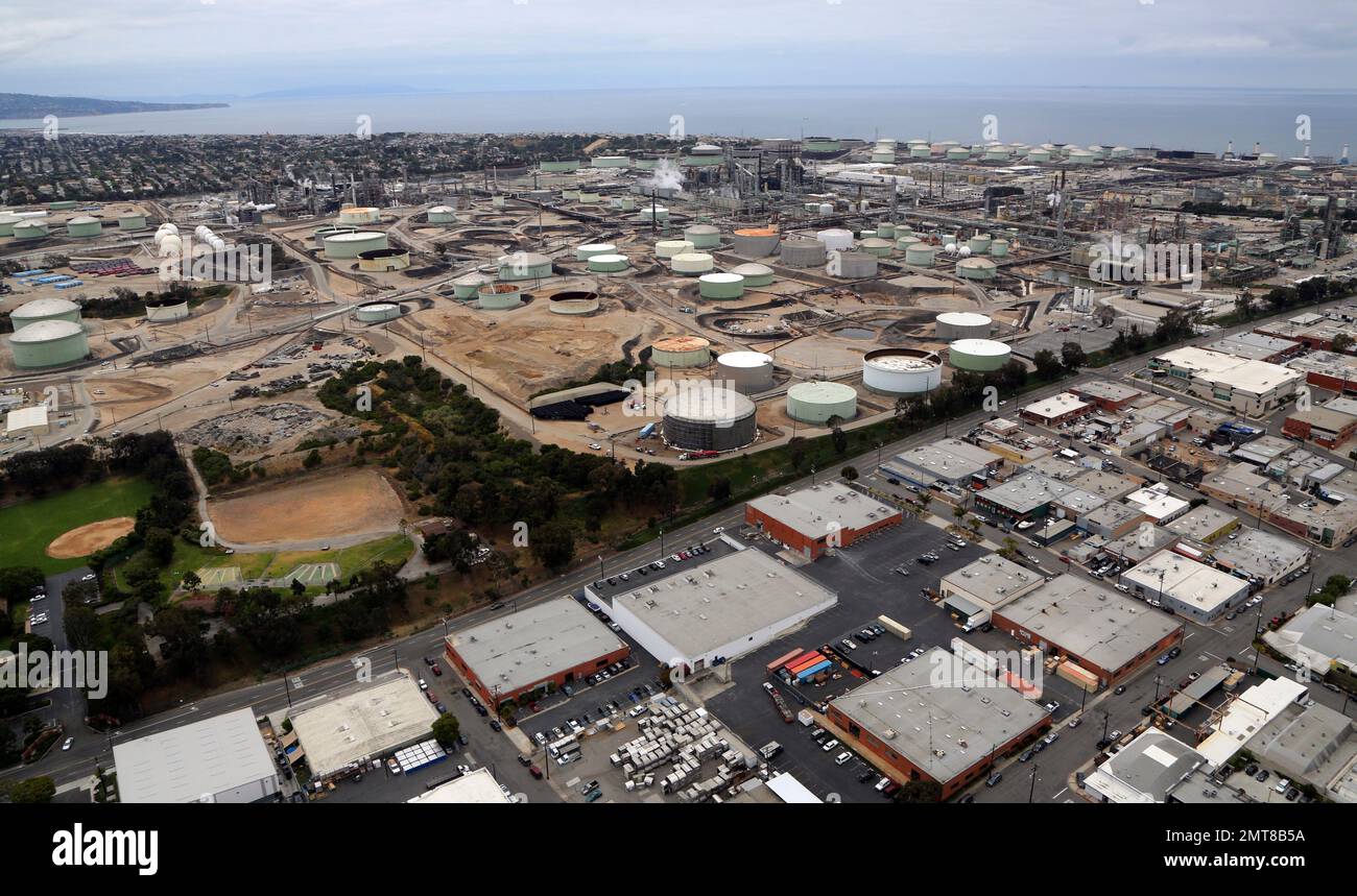 FILE - This May 25, 2017 file photo shows the Standard Oil Refinery in ...