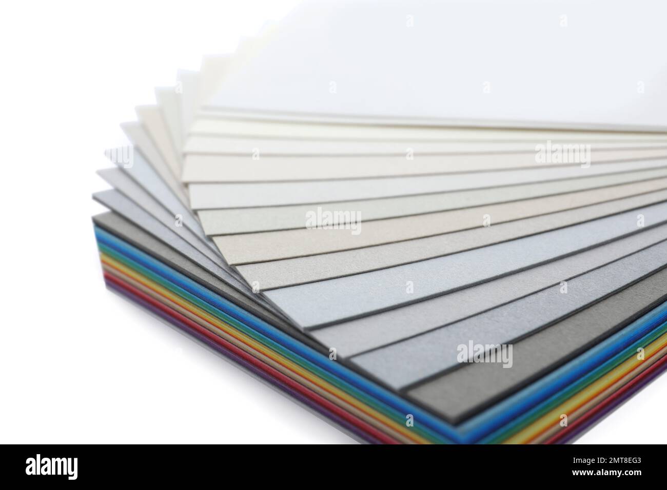 Color palette samples on white background, closeup Stock Photo - Alamy
