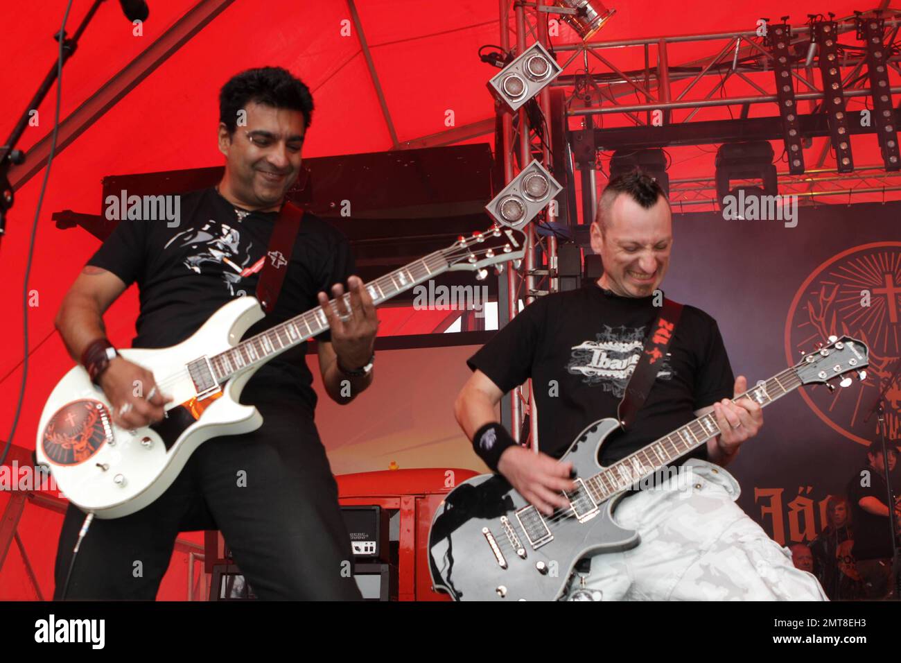 Panic Cell perform live at Sonisphere in Knebworth, UK. 7/9/11 Stock ...