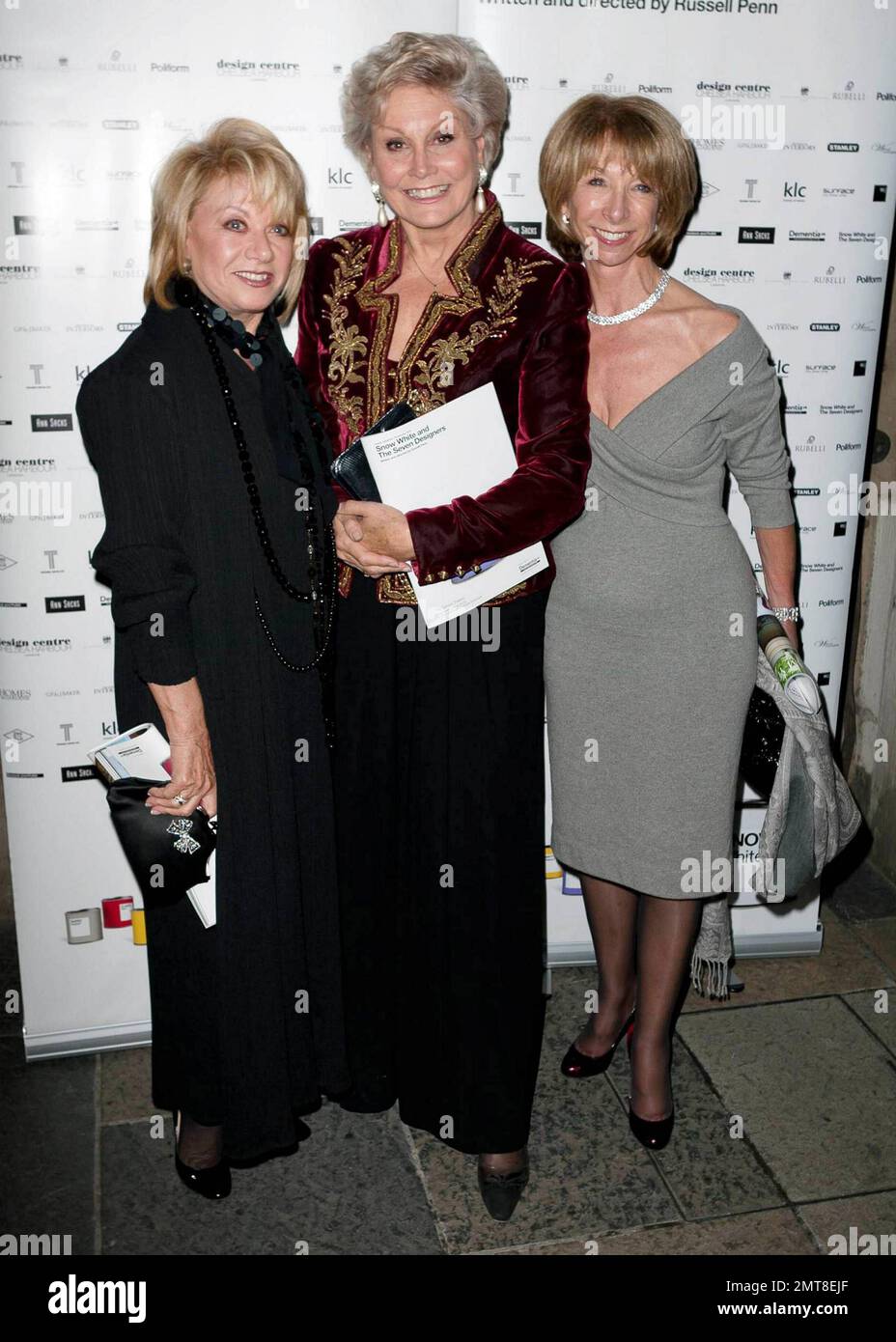 Elaine Paige, Angela Rippon and Helen Worth arrive at the post show ...