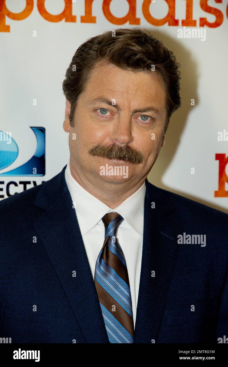 Nick Offerman at the screening for the movie "Paradise" held at the ...