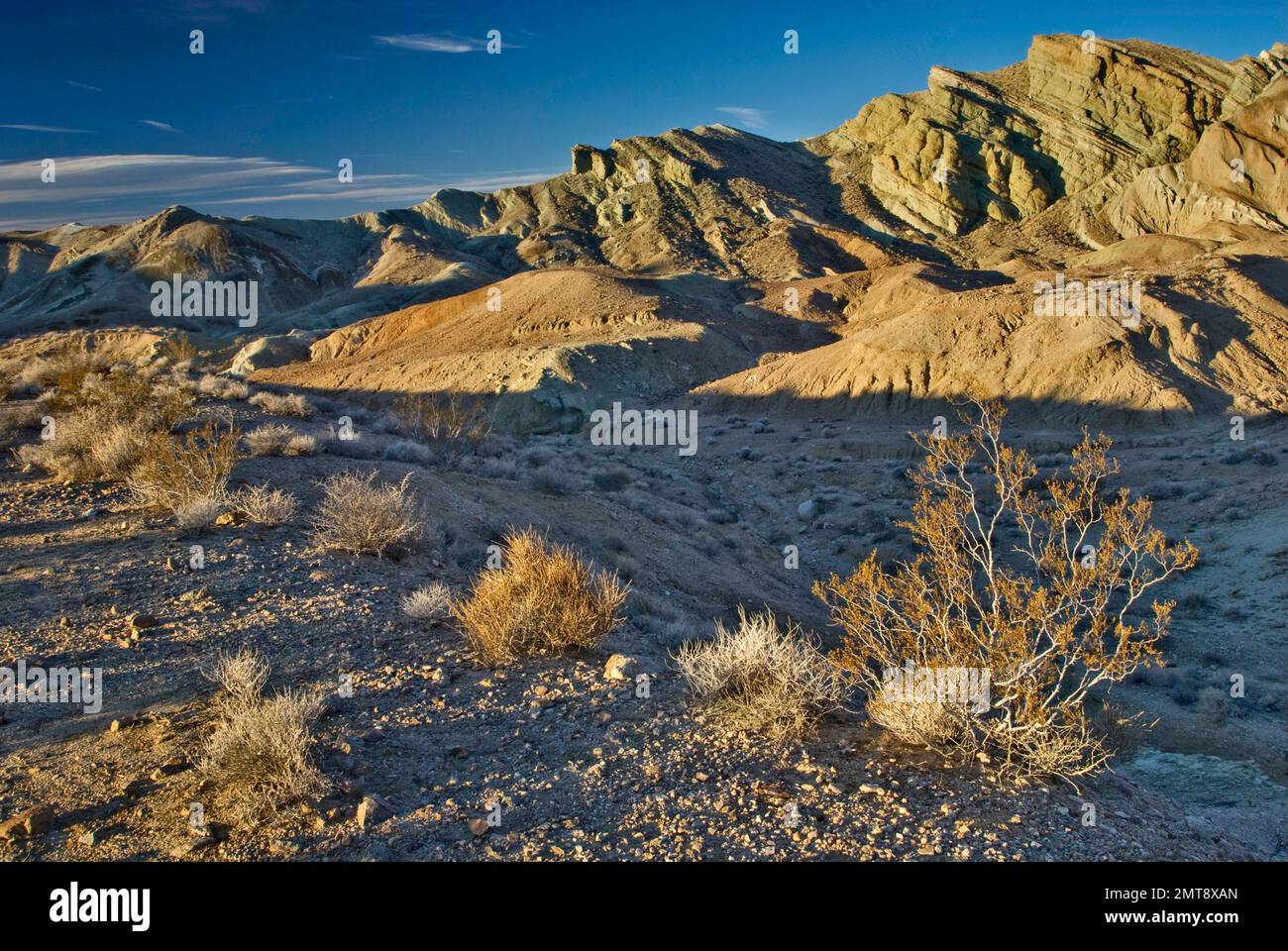 Rock formations at Rainbow Basin National Natural Landmark near Barstow ...