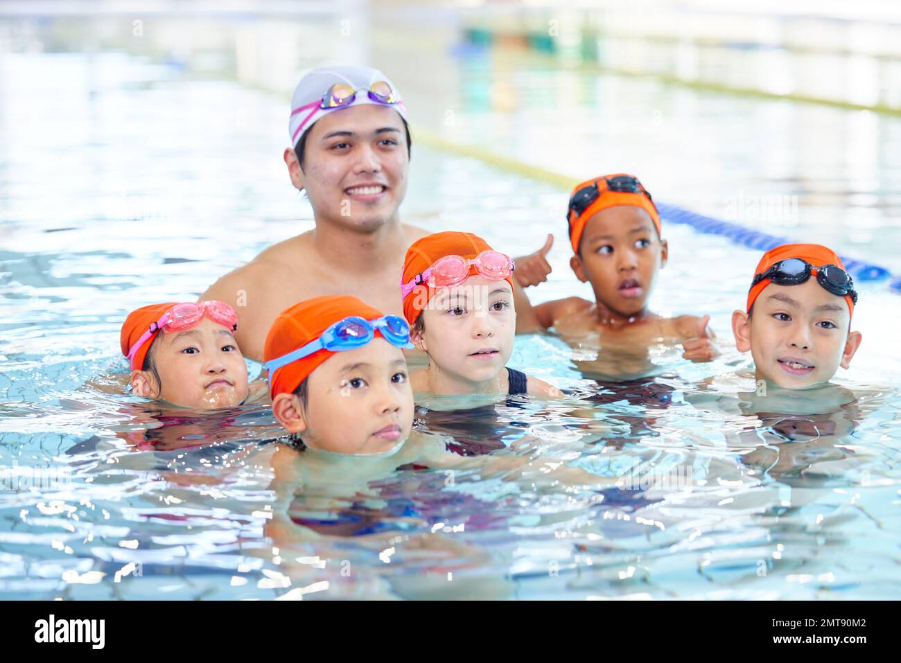 6 people swimming hi-res stock photography and images - Alamy