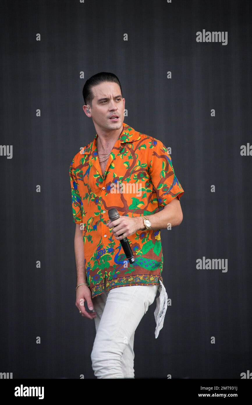 U.S rapper G-Eazy performs on stage at the Wireless Festival in ...
