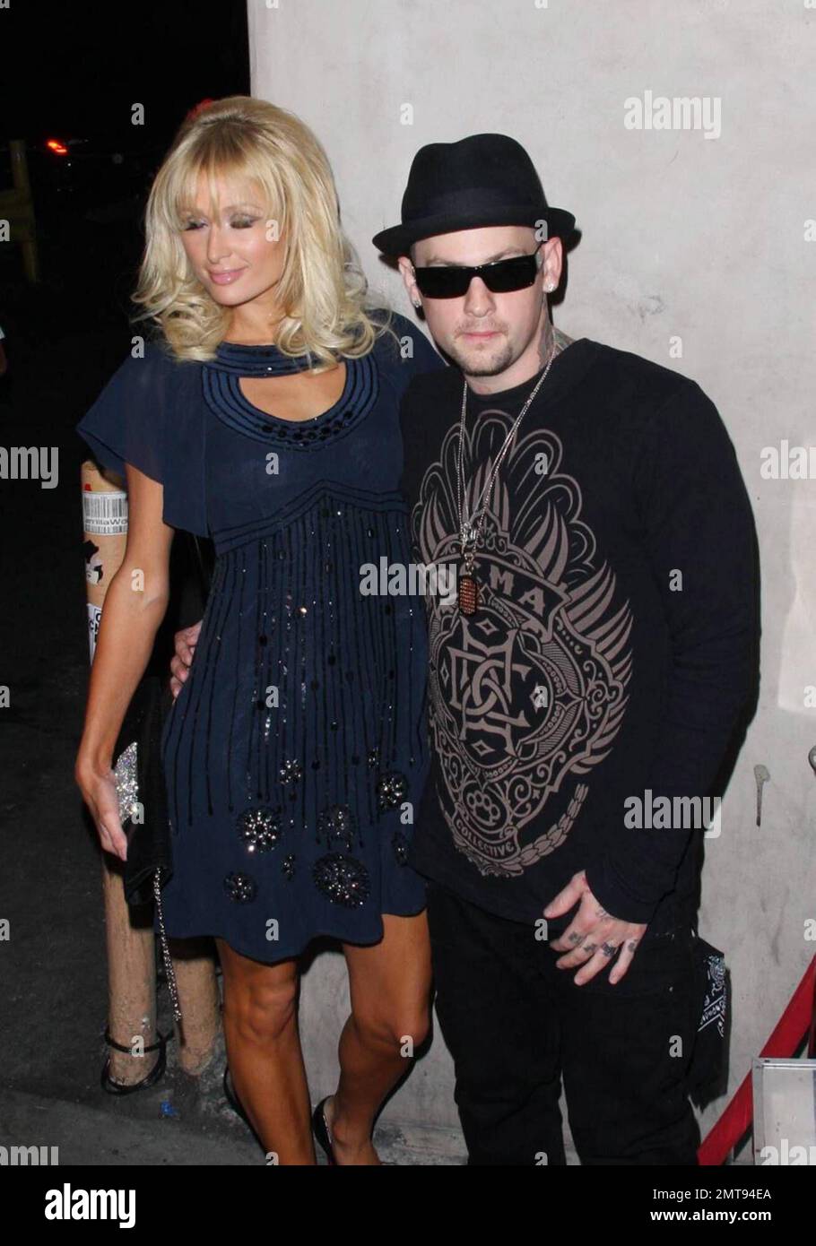 Paris Hilton and Benji Madden attend the premiere or Paris' new realtiy ...