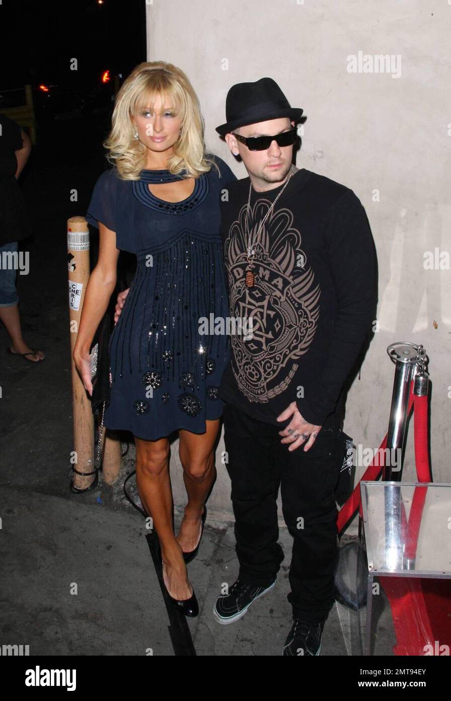Paris Hilton and Benji Madden attend the premiere or Paris' new realtiy ...