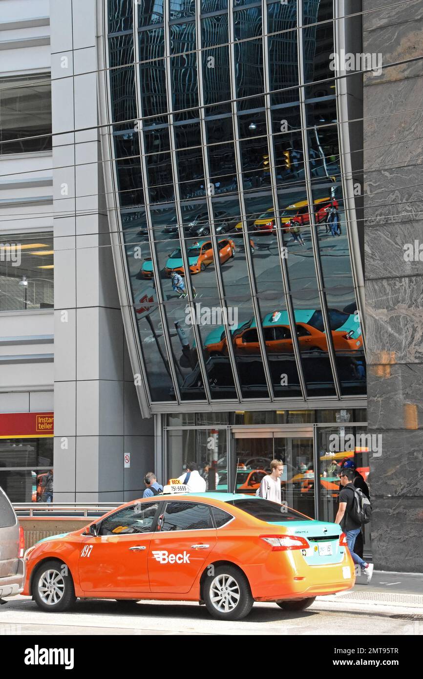Taxi in downtown Toronto, Canada Stock Photo - Alamy