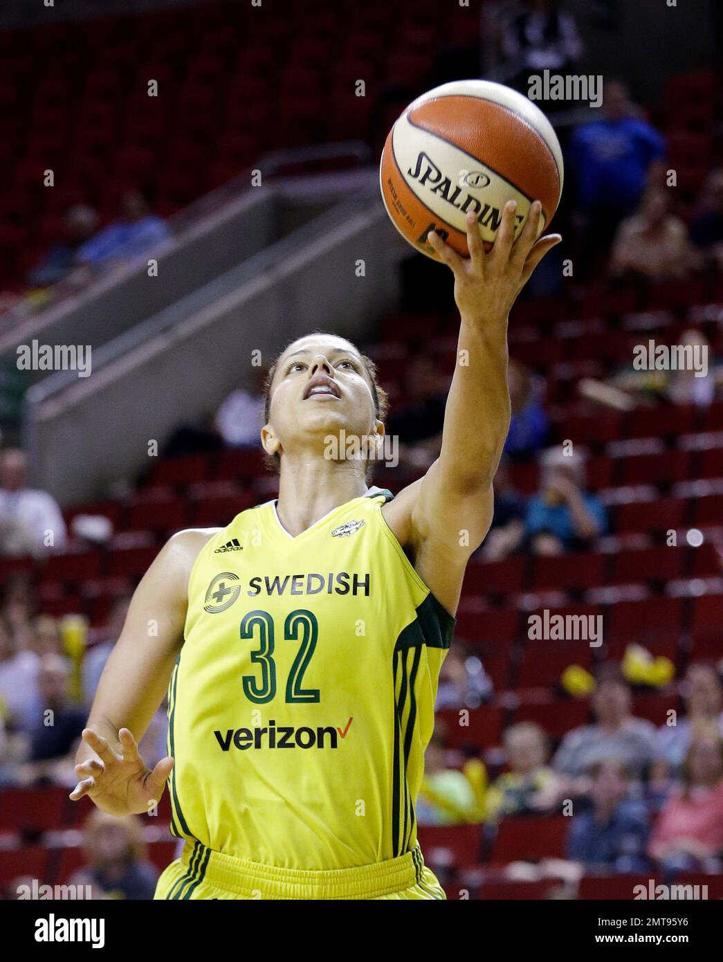 Seattle Storm's Alysha Clark in action against the New York Liberty in ...