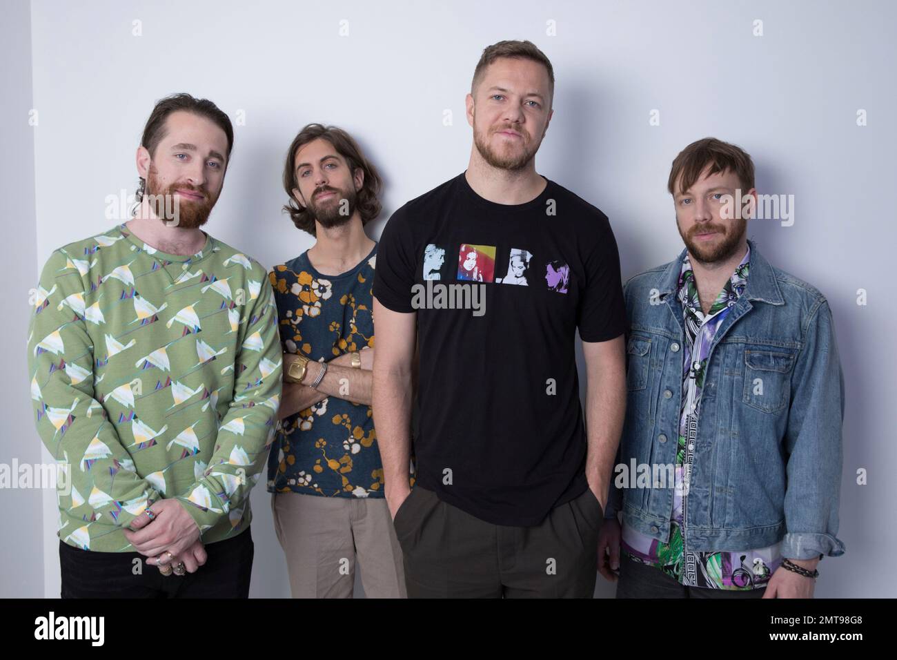 This June 20, 2017 photo shows members of Imagine Dragons, from left ...