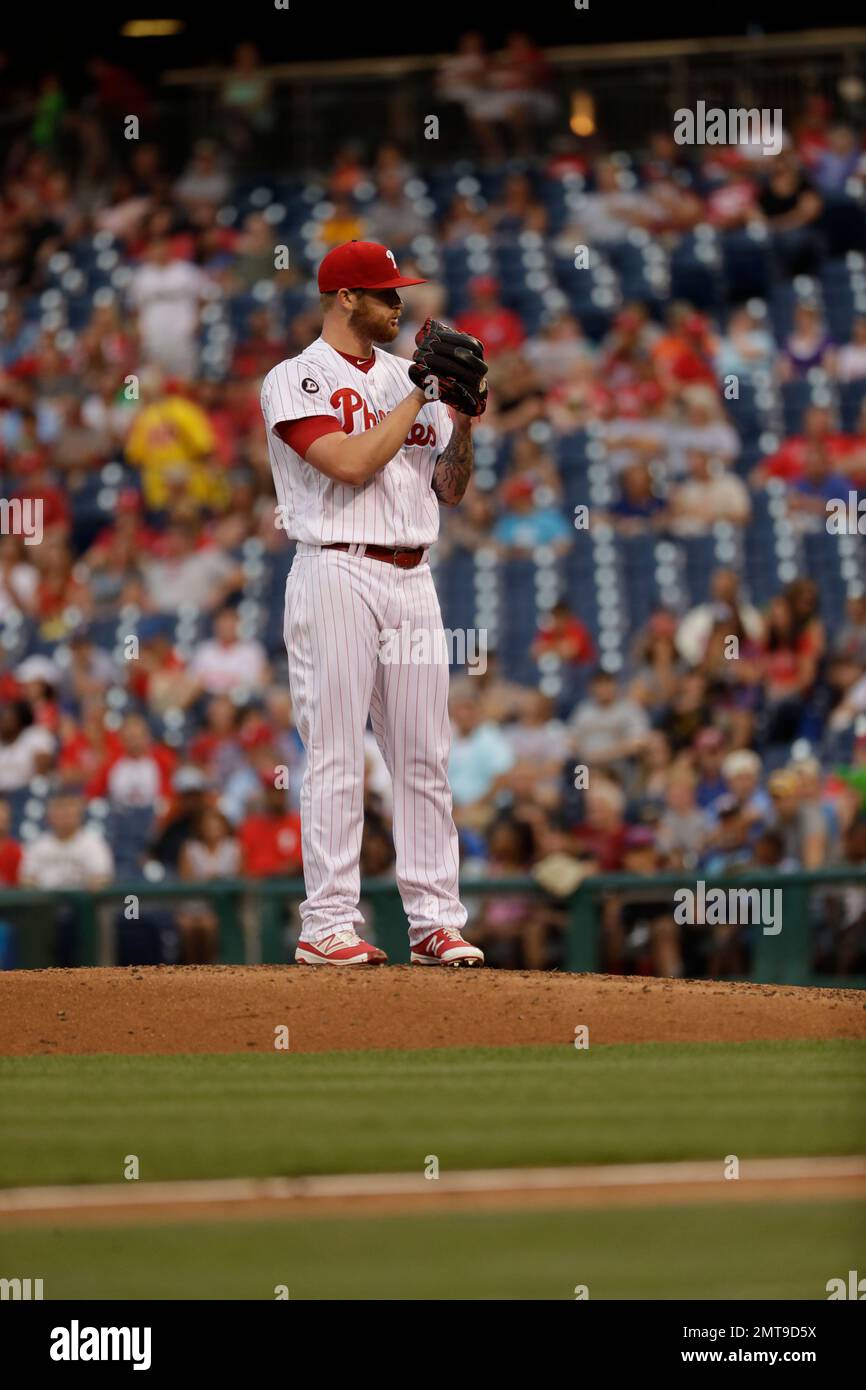 Philadelphia Phillies' Ben Lively in action during a baseball game ...